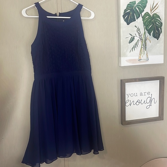 miami | Dresses | Miami Large Nwt Blue Lace Detail Dress Francescas ...